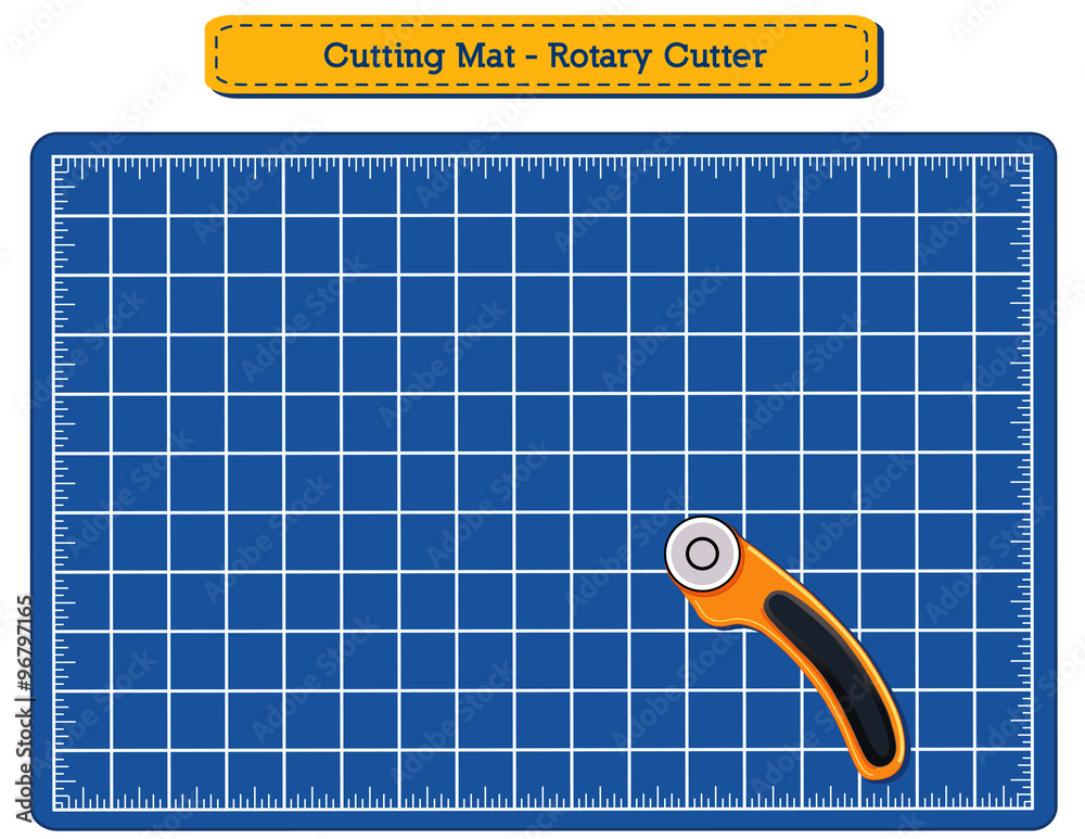 Blue Self-healing Cutting Mat and Rotary Blade Cutter for do it ...