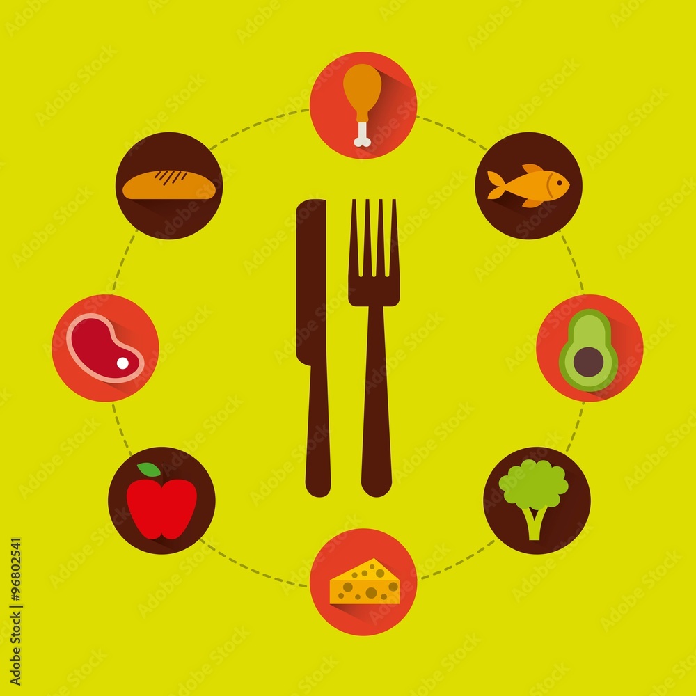 nutrition concept design Stock Vector | Adobe Stock