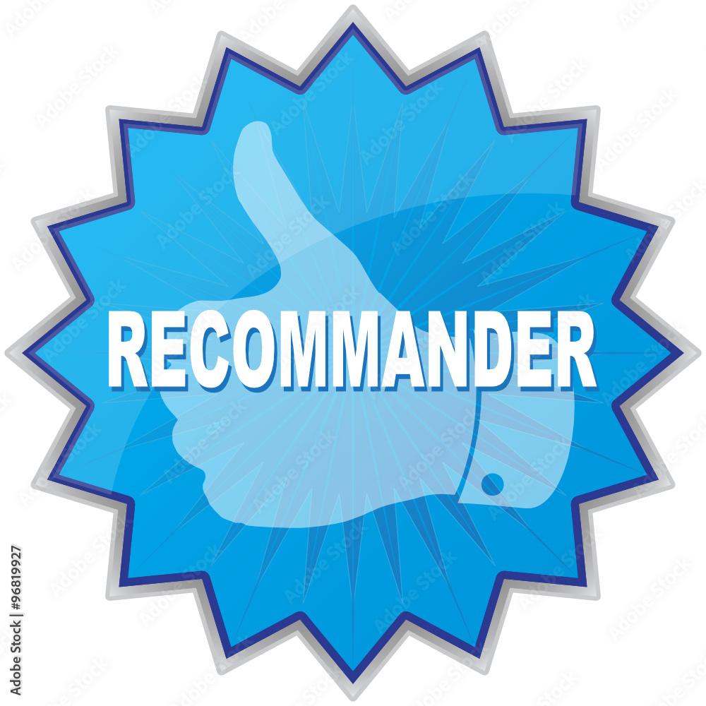 recommander icon Stock Vector | Adobe Stock