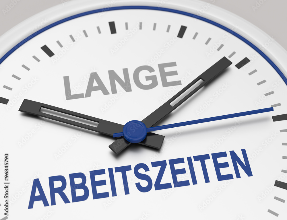 lange Arbeitszeiten Stock-Illustration | Adobe Stock