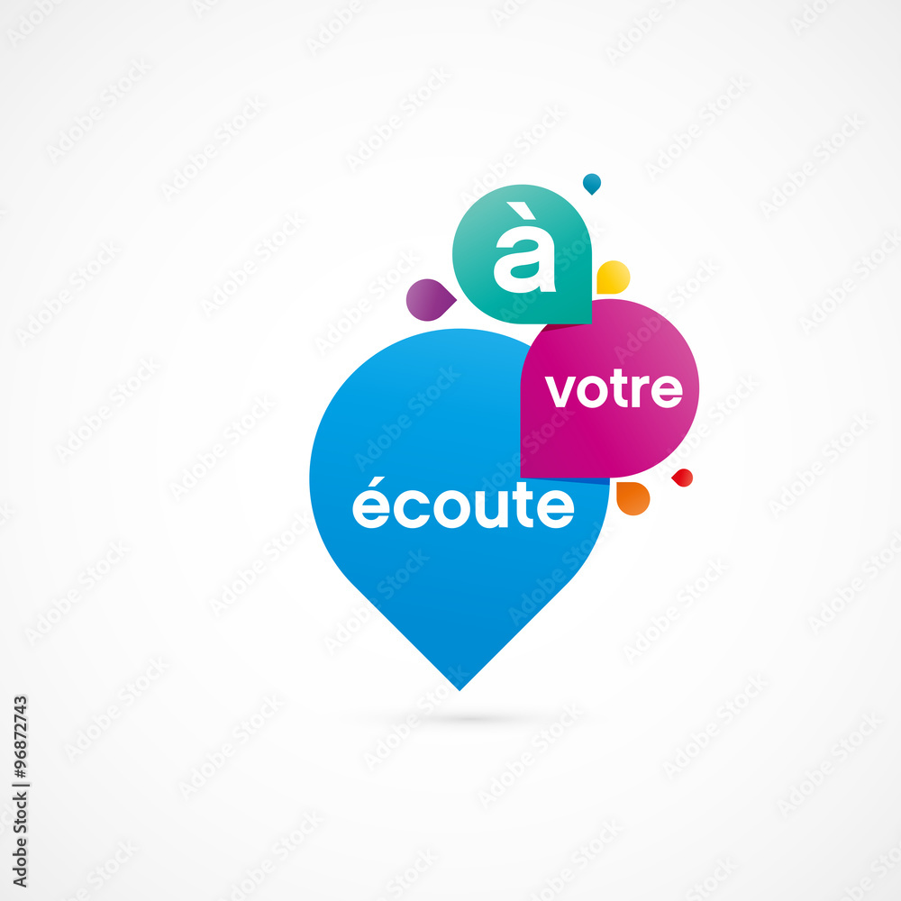 à votre écoute Stock Vector | Adobe Stock