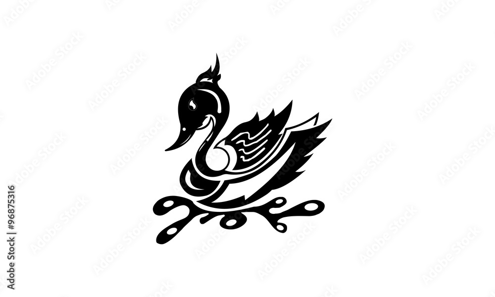 Tribal Duck Art