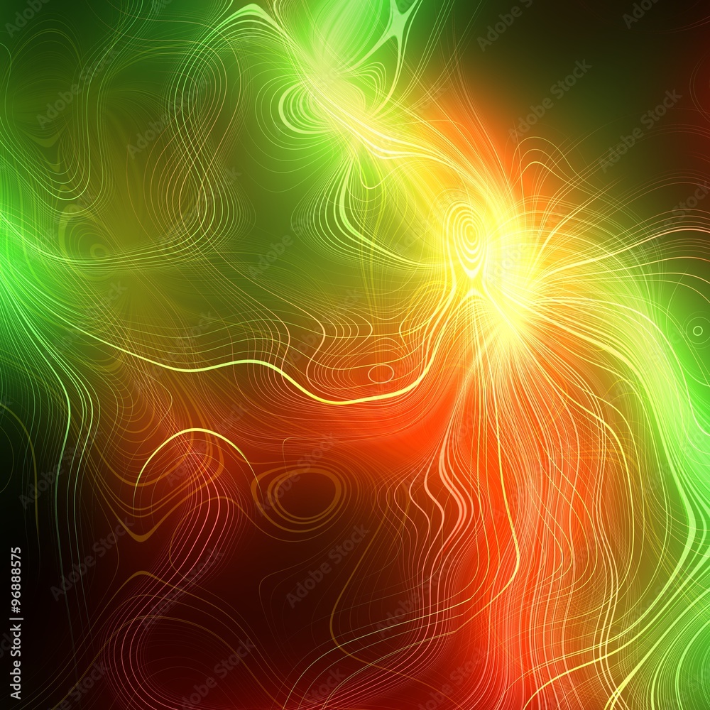 Abstract plasma discharge as a background. Psychedelic color image ...