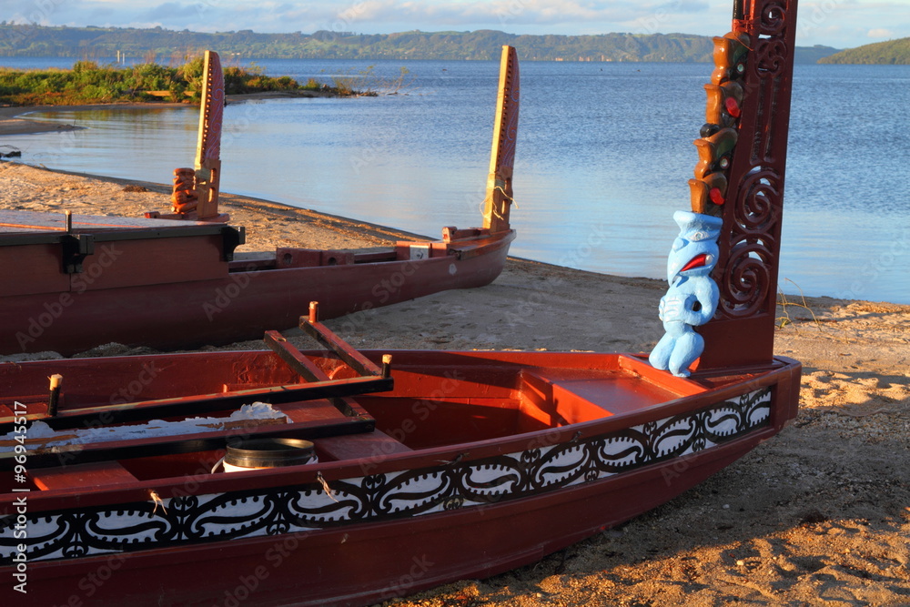 Maori boats Stock Photo | Adobe Stock