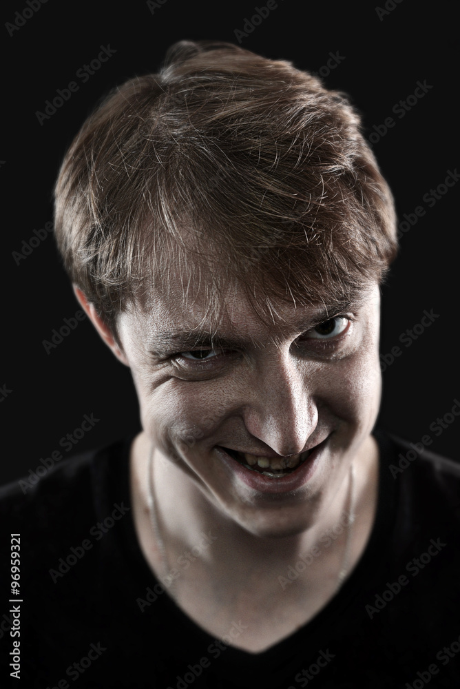 evil man portrait Stock Photo | Adobe Stock