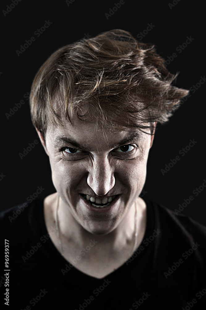 angry man portrait Stock Photo | Adobe Stock
