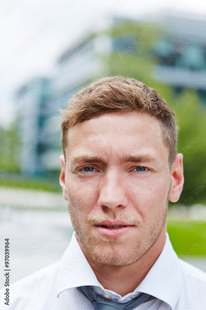 Portrait of a serious young businessman Stock Photo | Adobe Stock