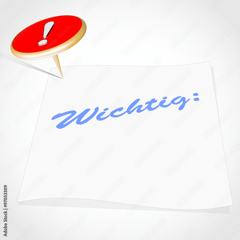Wichtig blau Stock-Vektorgrafik | Adobe Stock