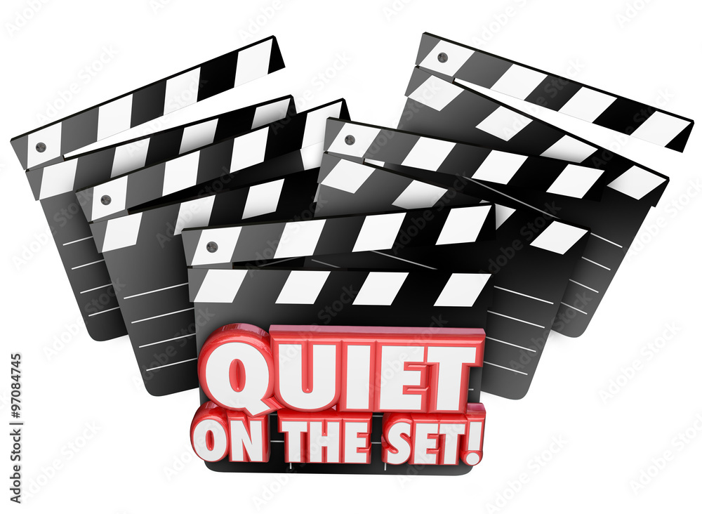 Quiet on the Set Movie Film Making Production Soundstage Stock ...