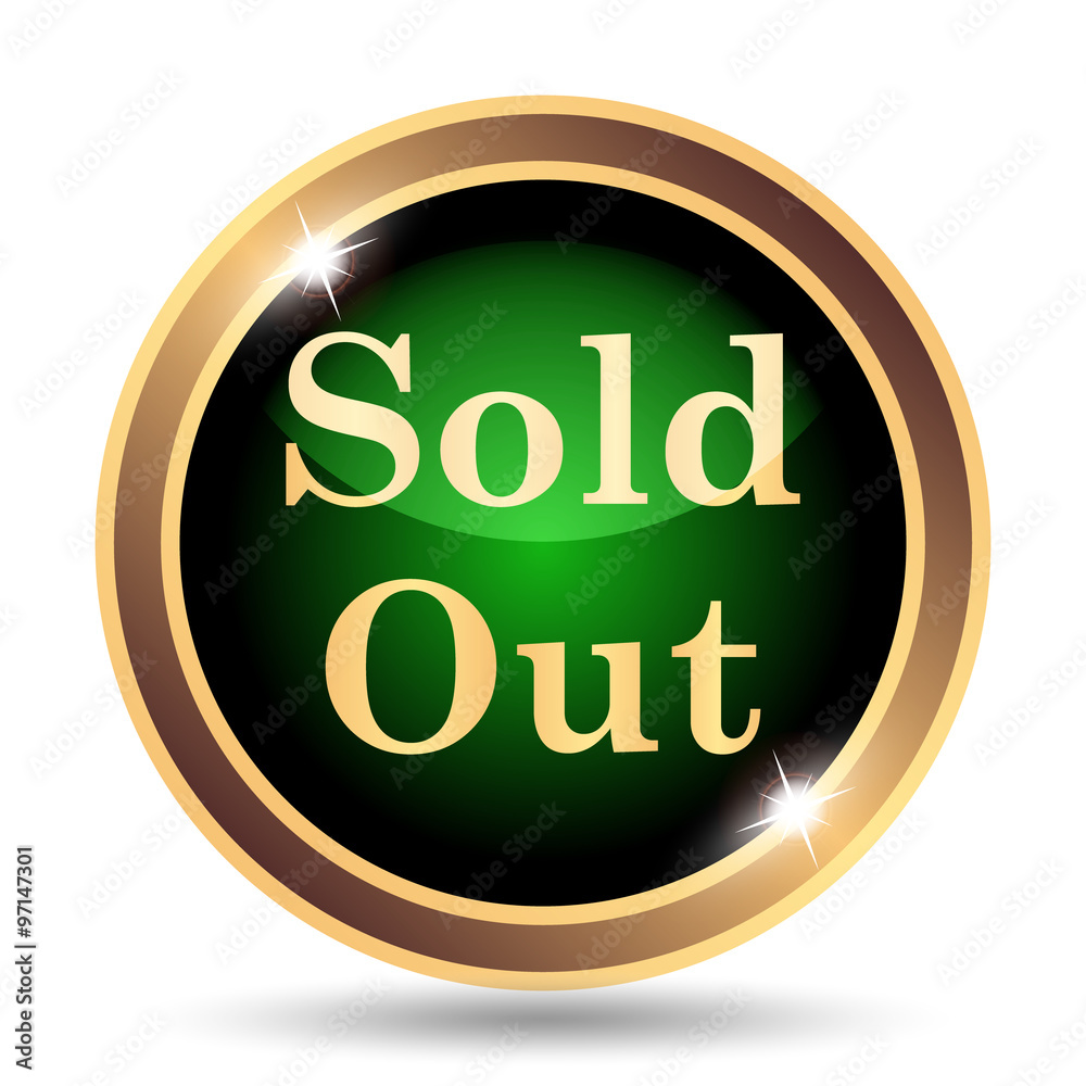 Sold out icon Stock Illustration | Adobe Stock