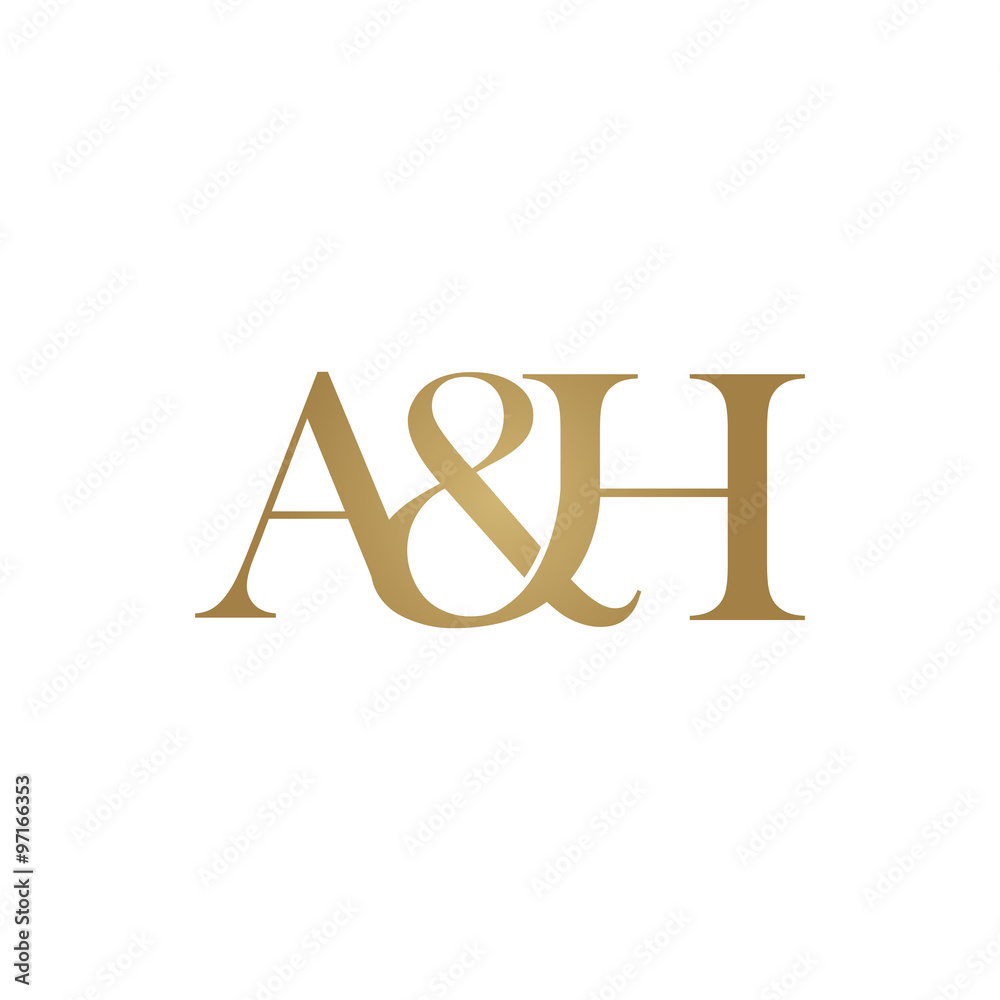A&H Initial logo. Ampersand monogram logo Stock Vector | Adobe Stock