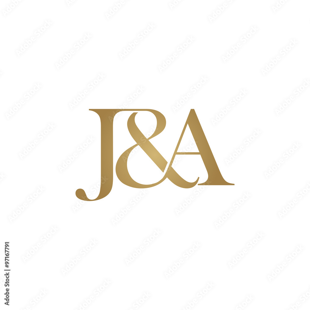 J&A Initial logo. Ampersand monogram logo Stock Vector | Adobe Stock
