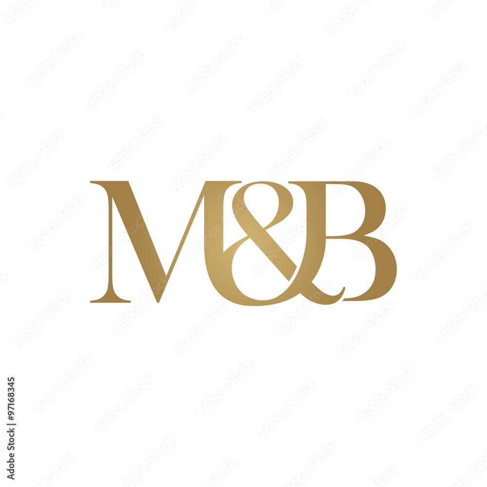 M&B Initial logo. Ampersand monogram logo Stock Vector | Adobe Stock