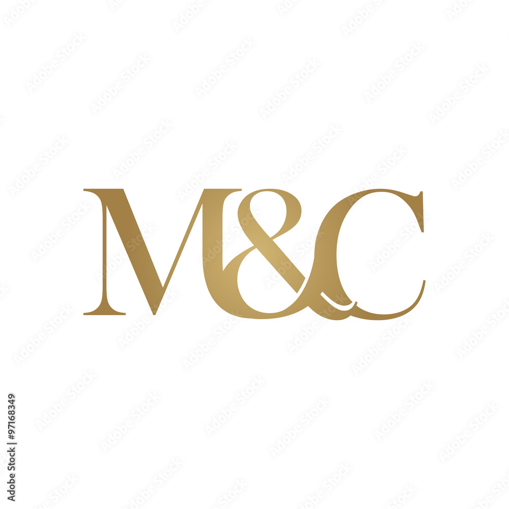 M&C Initial logo. Ampersand monogram logo vector de Stock | Adobe Stock