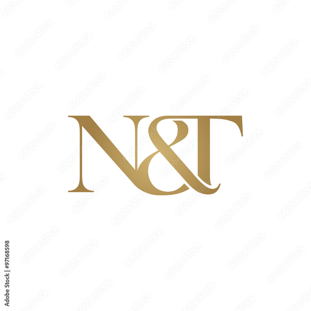 N&T Initial logo. Ampersand monogram logo Stock Vector | Adobe Stock