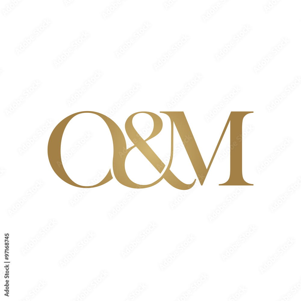 O&M Initial logo. Ampersand monogram logo Stock Vector | Adobe Stock