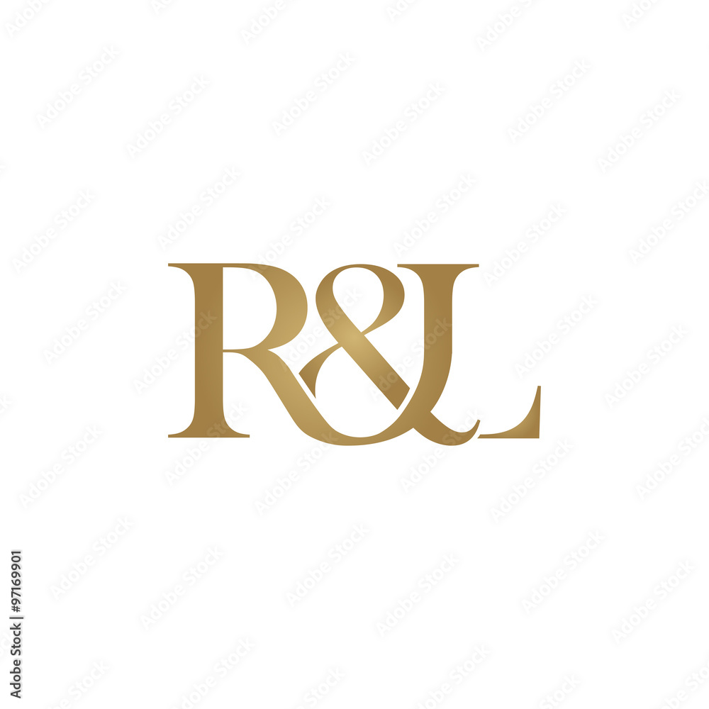 R&L Initial logo. Ampersand monogram logo Stock Vector | Adobe Stock