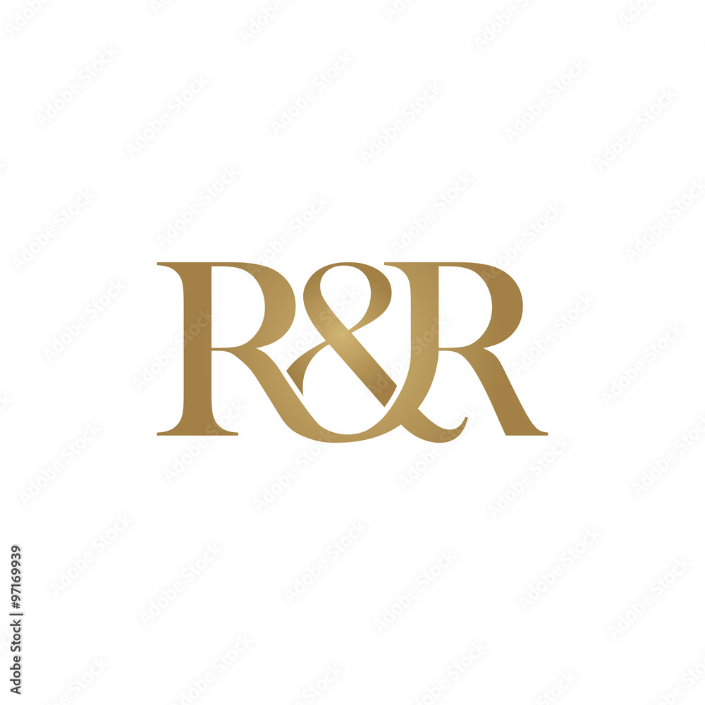 R&R Initial logo. Ampersand monogram logo Stock Vector | Adobe Stock