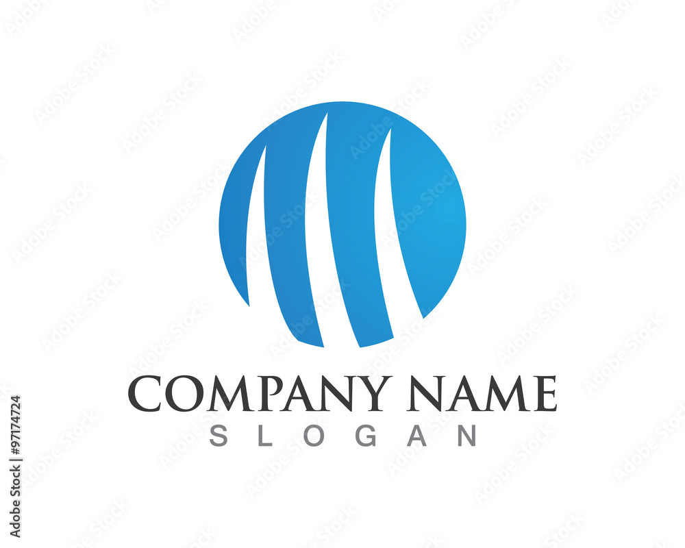 Wave finance logo Stock-Vektorgrafik | Adobe Stock