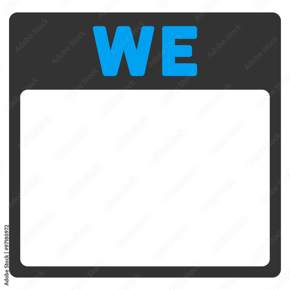 Wednesday Flat Icon Stock Vector | Adobe Stock