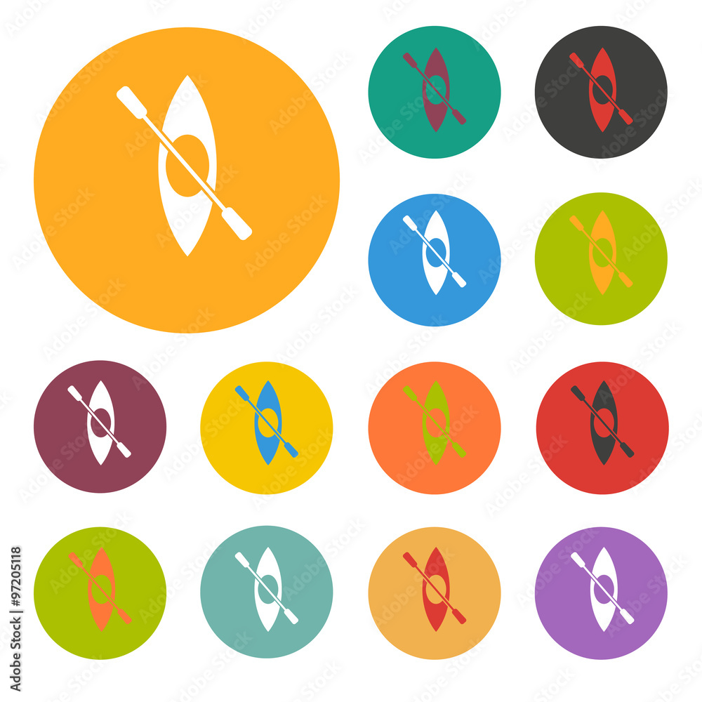 Canoe icon Stock Vector | Adobe Stock