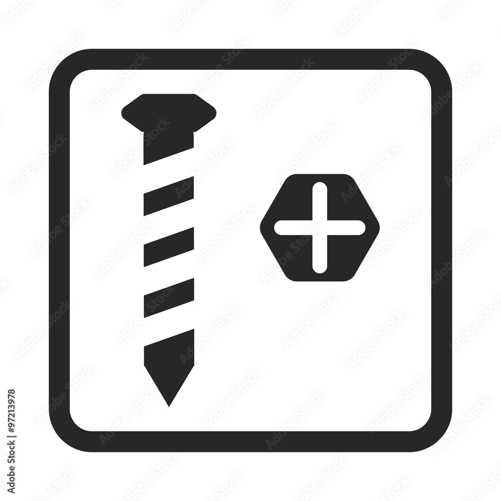 Screw icon Stock Vector | Adobe Stock