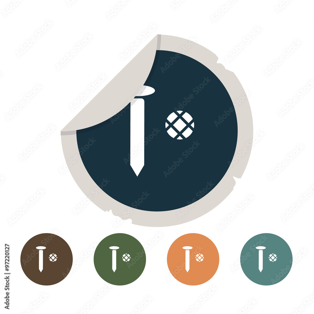 Nail icon Stock Vector | Adobe Stock