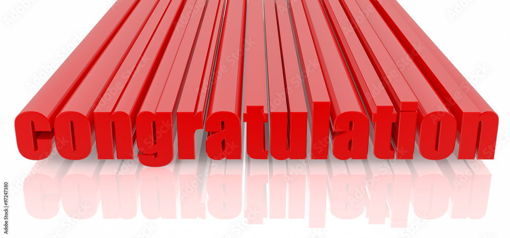 Congratulations lettering on Orange background Stock Illustration ...