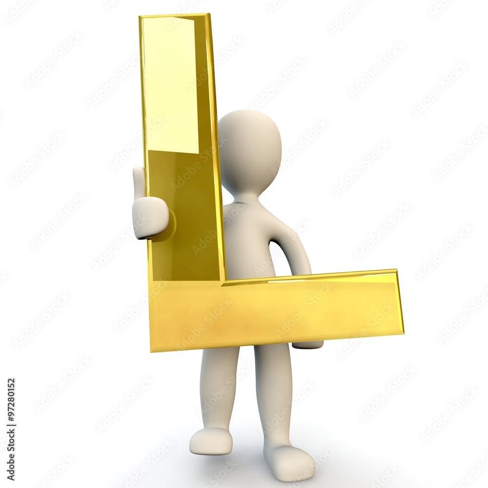 3d Letter L