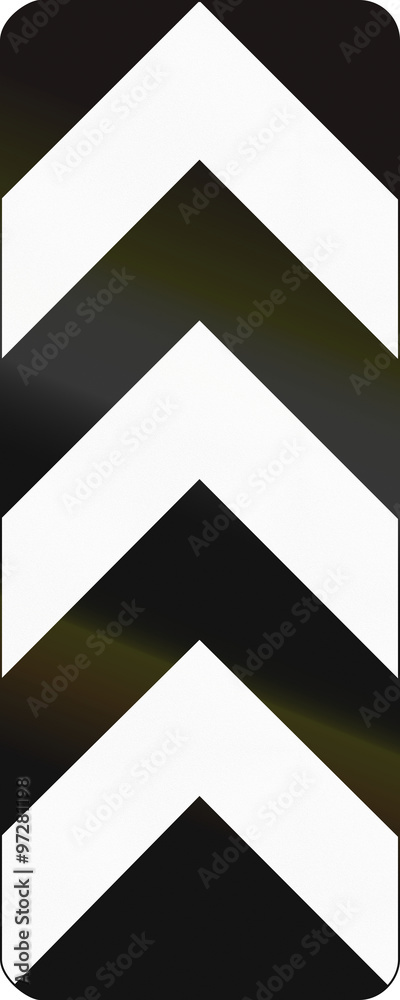Road sign in the Philippines - Two-way hazard marker Stock Photo ...