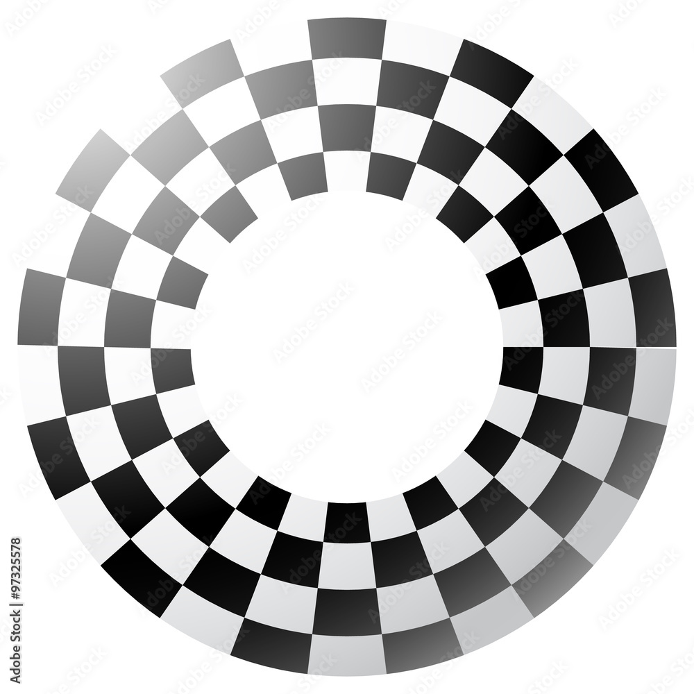 Checkered, chequered border, frame isolated. Vector art. Stock Vector ...