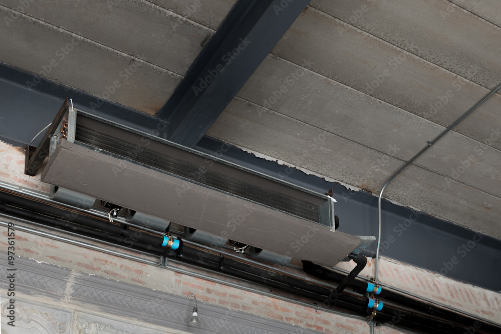 Ceiling Concealed Ducted Type Air Conditioner Stock Photo | Adobe Stock