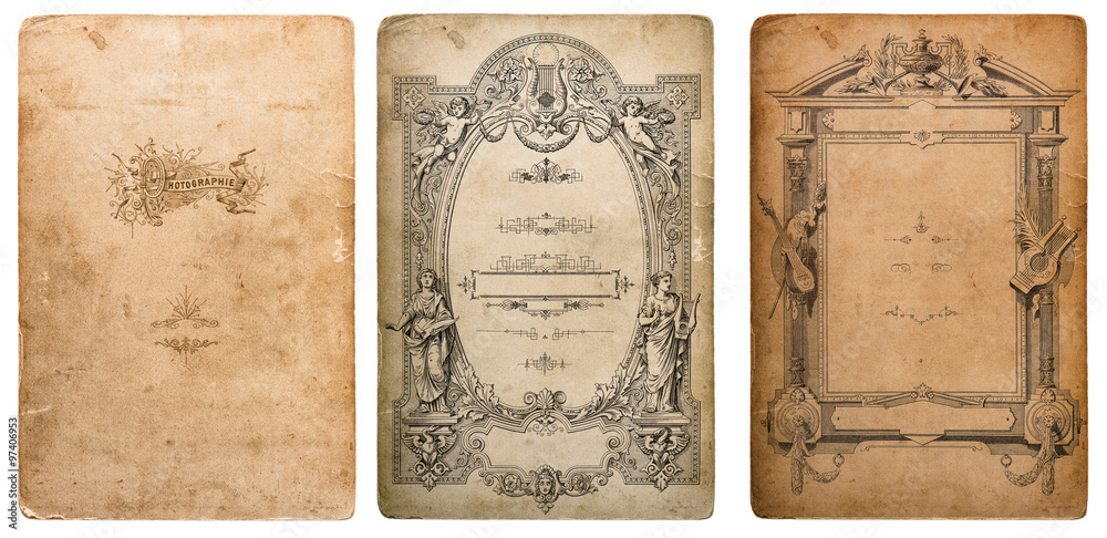 Used photo cardboard texture. Old paper with edges overlays Stock Photo ...