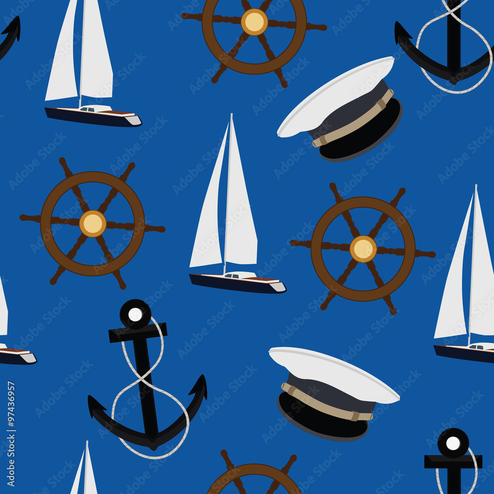 Navy pattern Stock Vector | Adobe Stock