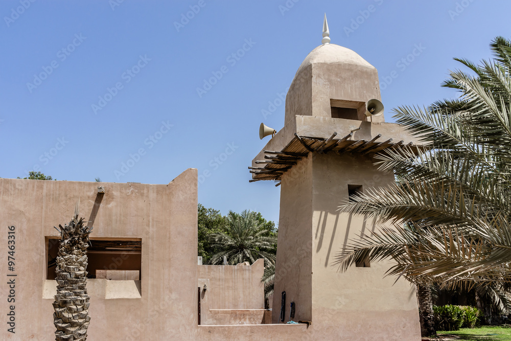 Emirates village and showcases Bedouin lifestyle. Abu Dhabi, UAE. Stock ...
