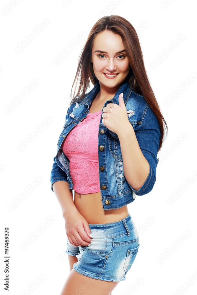Stockfoto cute teen model | Adobe Stock