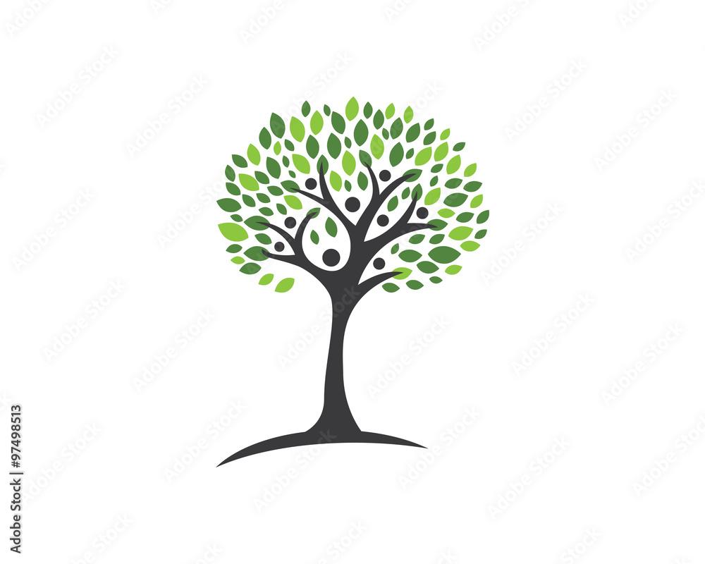 Family Tree Logo Stock Vector | Adobe Stock