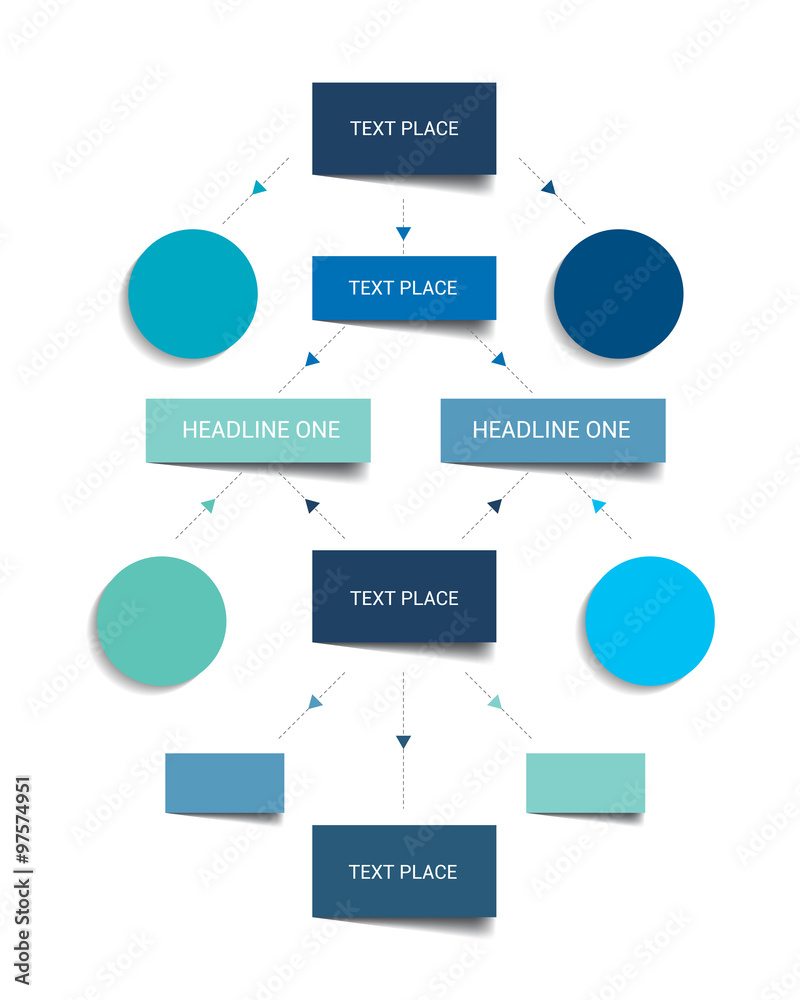 Flow chart scheme. Infographics elements. Vector design. Stock Vector ...