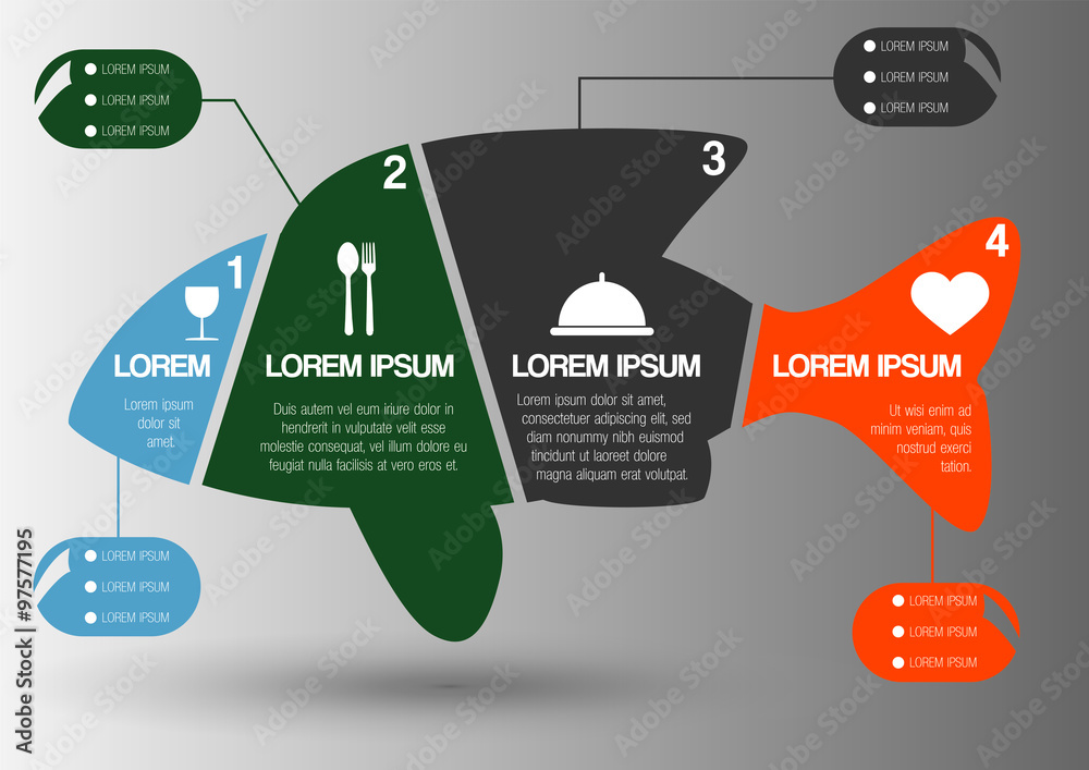 fish infographic Stock Vector | Adobe Stock