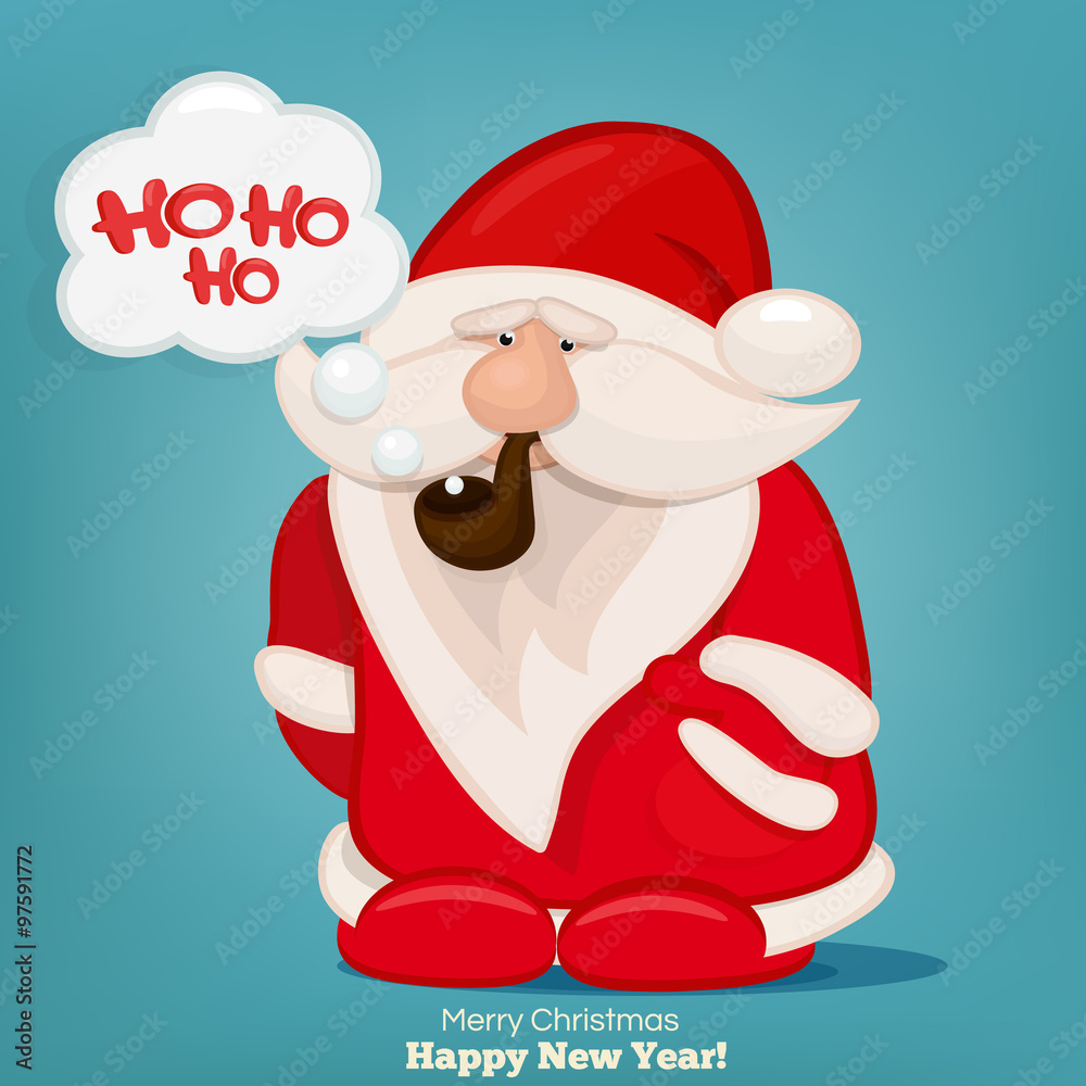Santa Smoking Pipe