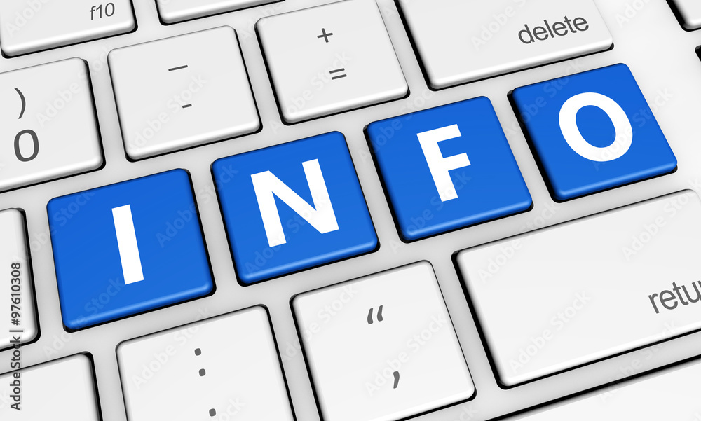 Info Button Computer Key Concept Stock-Illustration | Adobe Stock