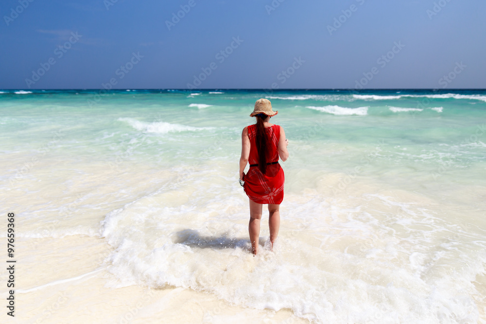 walk on the beach Stock Photo | Adobe Stock