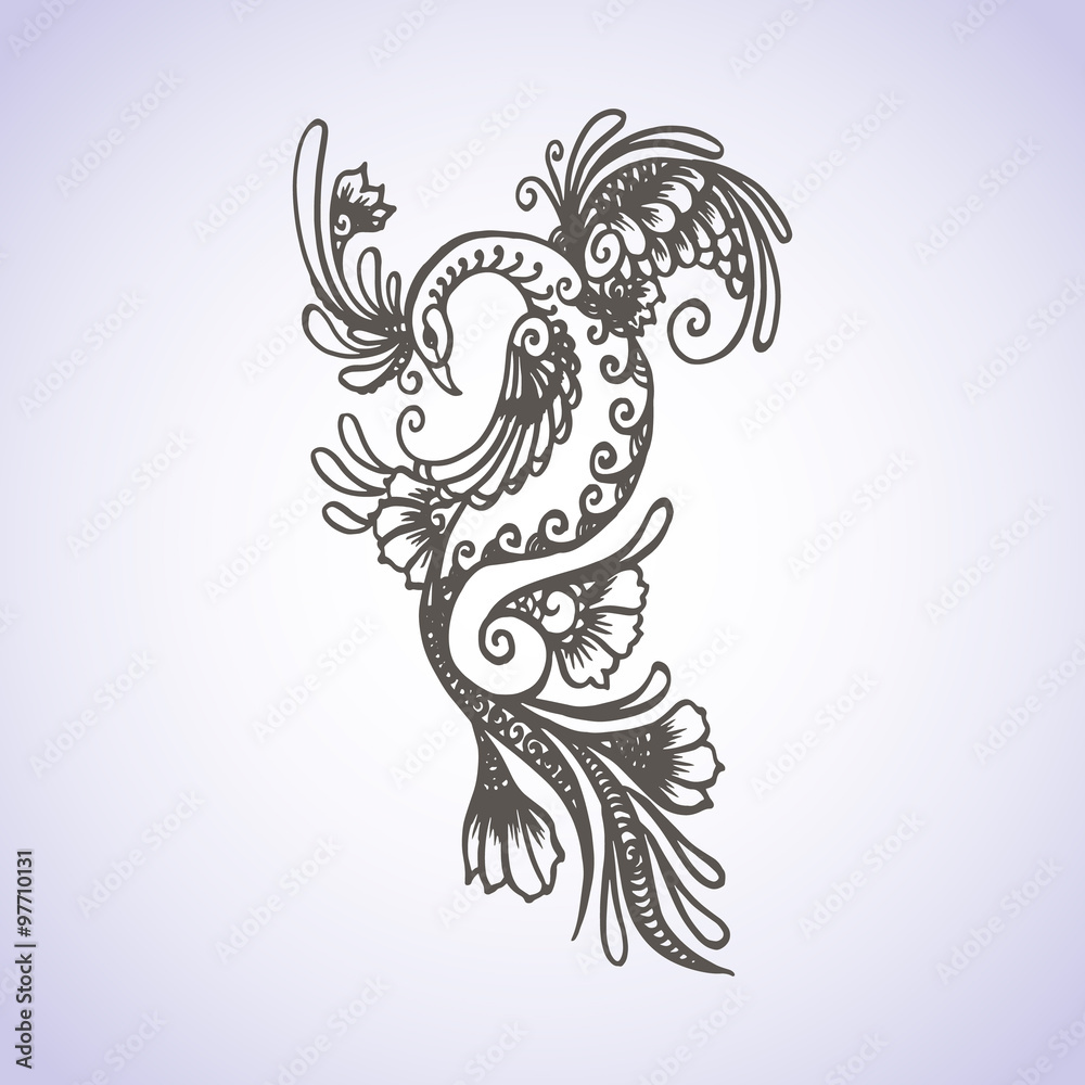 Bird Henna Tattoo Designs