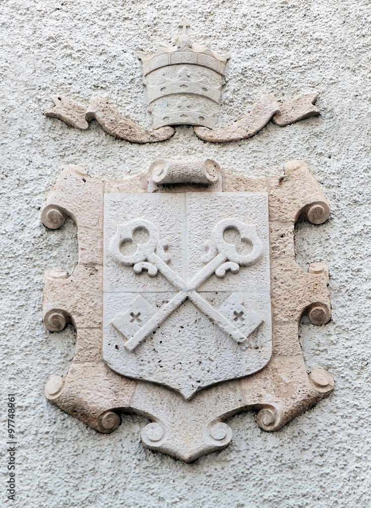 Escudo del Vaticano Stock Photo | Adobe Stock