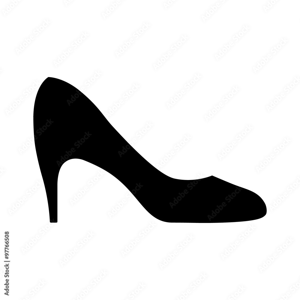 Women's pumps flat icon for apps and websites Stock Vector | Adobe Stock