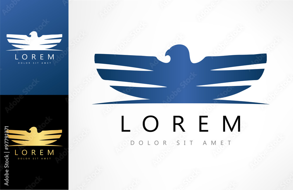 falcon logo. bird symbol. Stock Vector | Adobe Stock