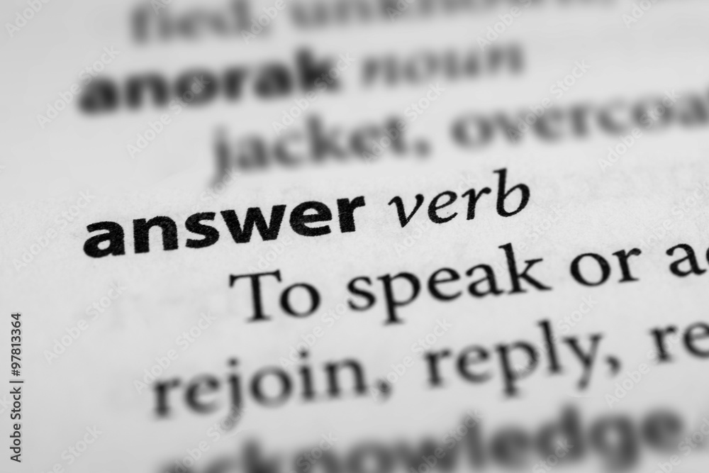 Answer Stock Photo | Adobe Stock