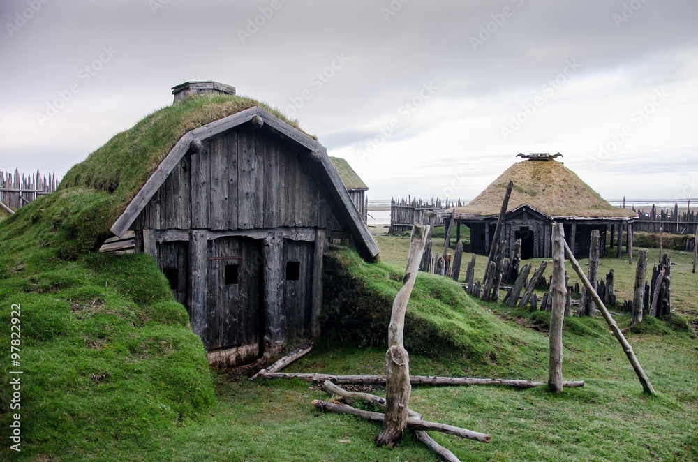 Wikingerdorf Stock-Foto | Adobe Stock