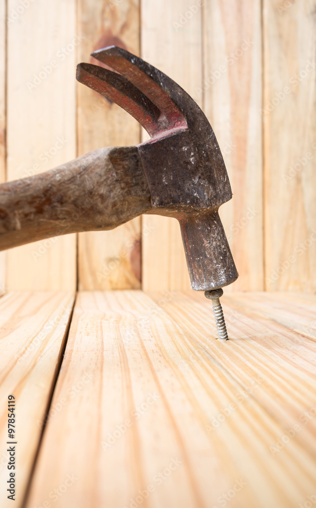 hammer and tack Stock Photo | Adobe Stock