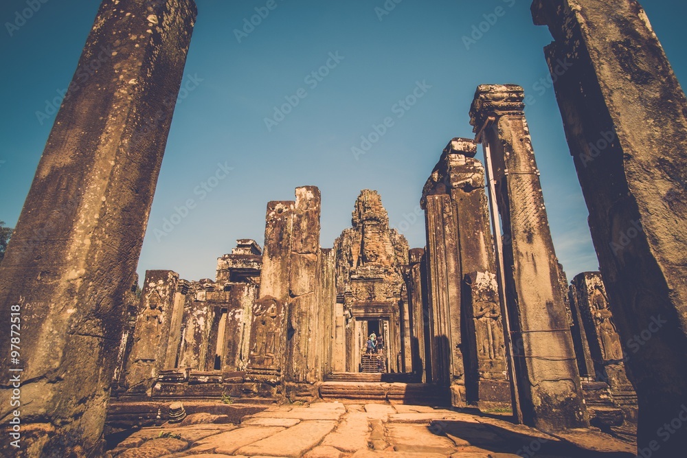 Prasat Bayon temple, Angkor, Siem Reap, Cambodia. Stock Photo | Adobe Stock